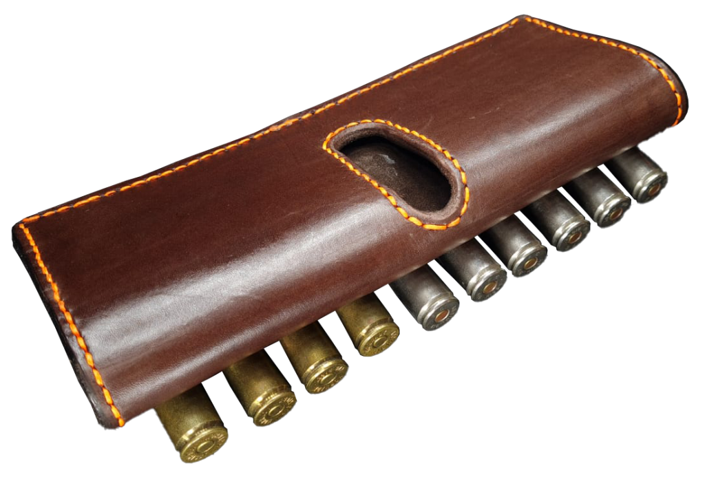 Leather Open Cartridge Pouch 10 Rounds - Hunt Africa Leather
