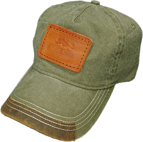 Max Washed Panel Cap with Leather Patch