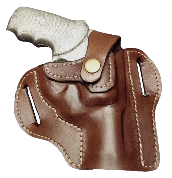 Leather Pancake & Strap Revolver Holster - Hunt Africa Leather