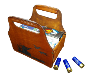 Leather Shotgun Ammo Carrier 4 Boxes - Hunt Africa Leather