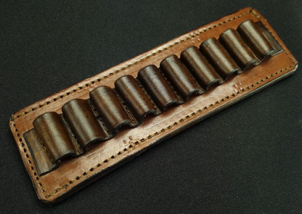 Leather Open Cartridge Pouch 10 Rounds - Hunt Africa Leather